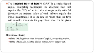 Capital budgeting (1) | PPT