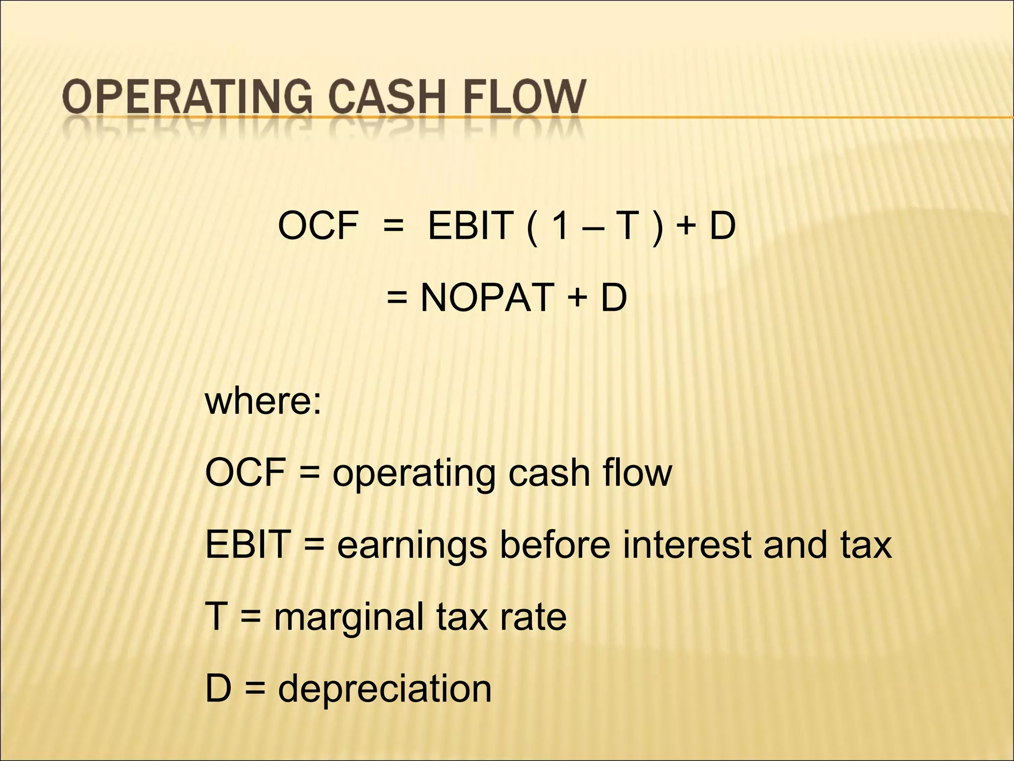 Capital budgeting cash flow estimation | PPT