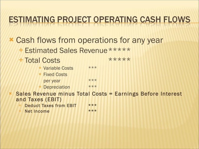 Capital budgeting cash flow estimation | PPT | Business Accounting ...