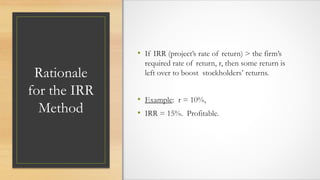 capital budgeting introduction,types of techniques and capital ...