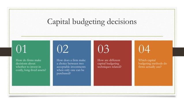 capital budgeting introduction,types of techniques and capital rationing | PPTX | Stocks and ...