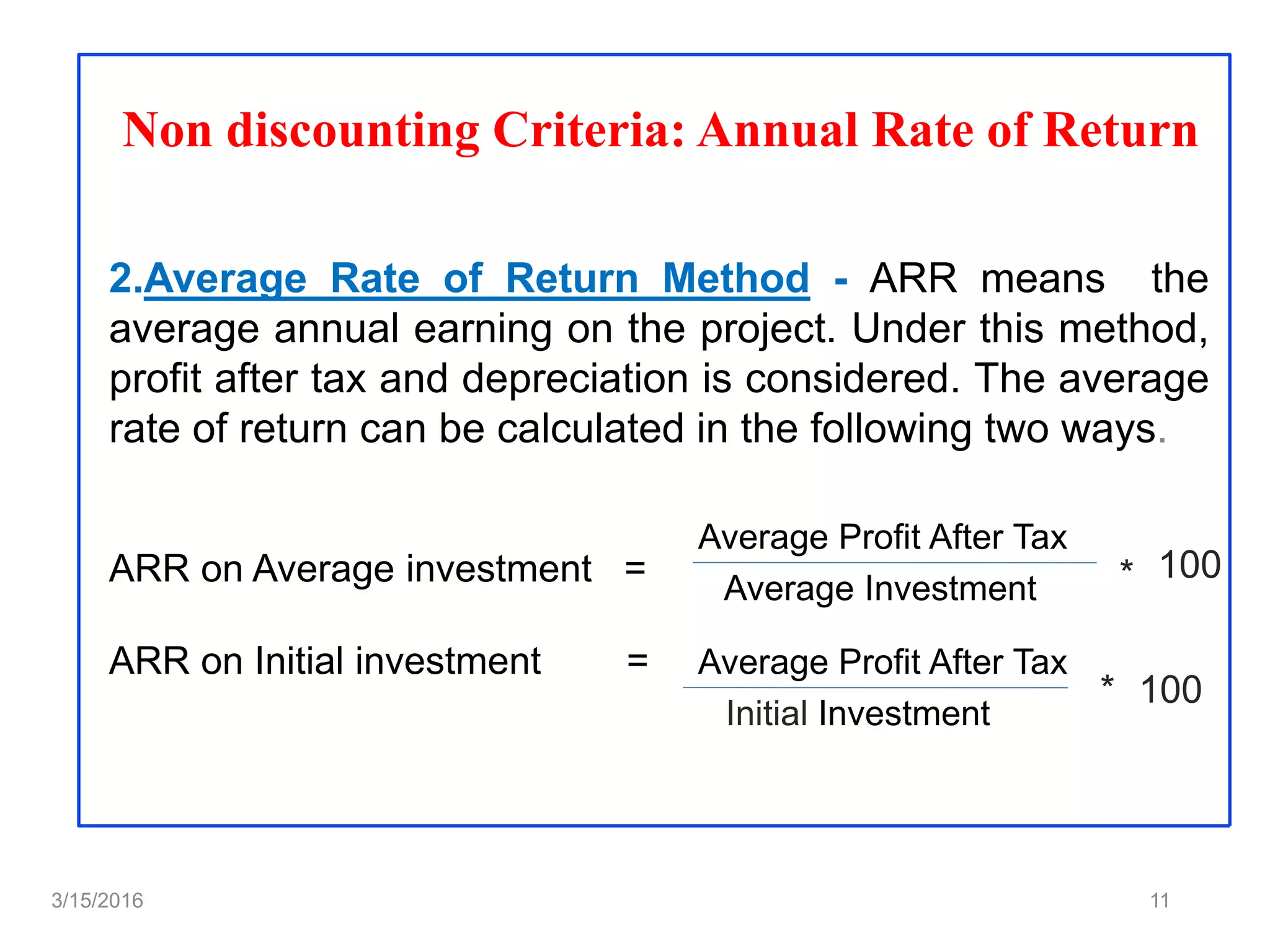 Capital budgeting ppt | PPSX