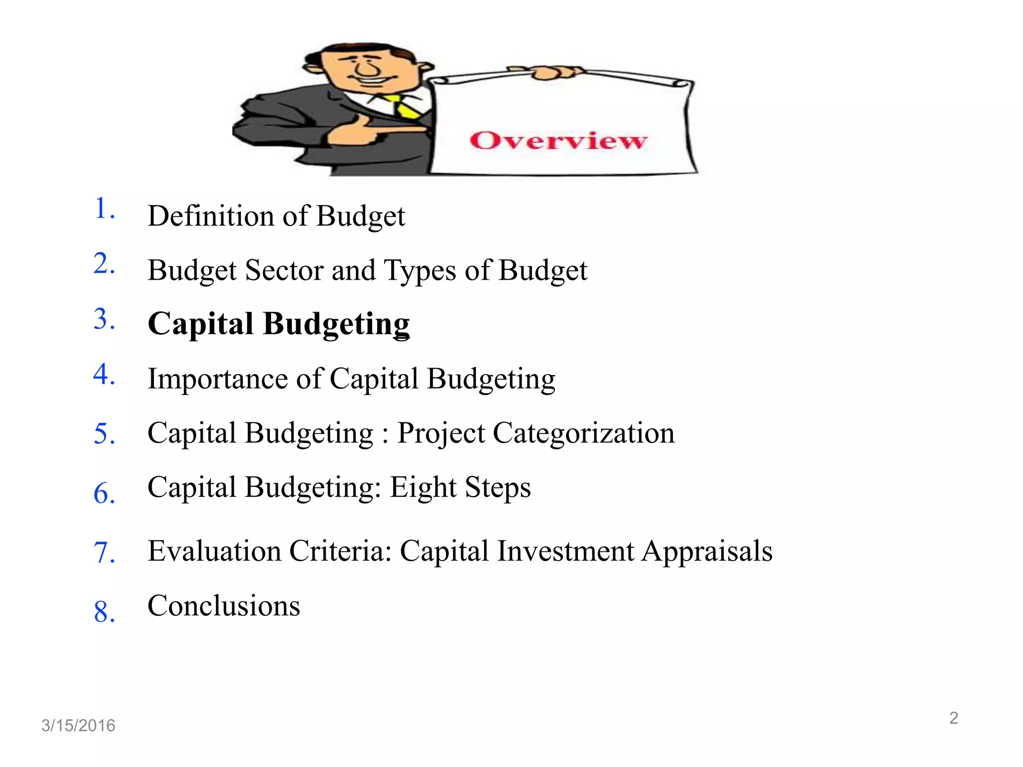 Capital budgeting ppt | PPSX