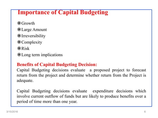 Capital budgeting ppt | PPSX | Business Accounting & Finance | Business