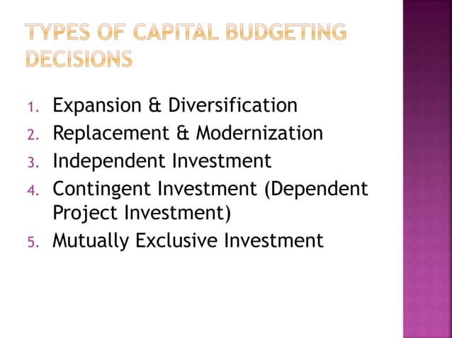 Capital budgeting ppt | PPT