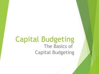 Capital budgeting unit_2 | PPT | Stocks and Bonds | Personal Investing