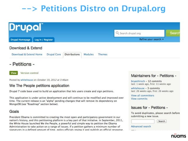 OpenCivic Drupal Distribution presentation at CapitalCamp | PPT