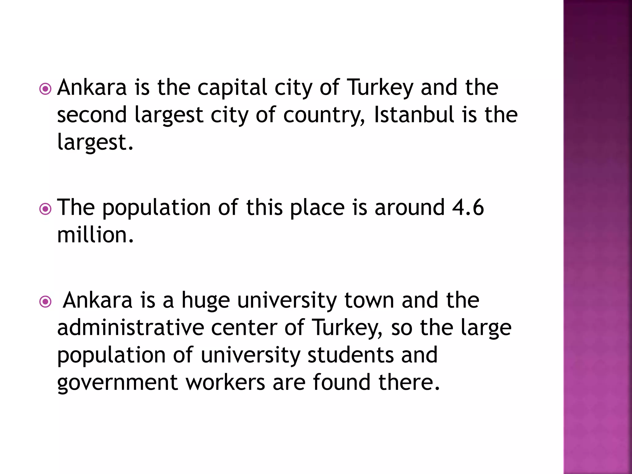 Capital City Ankara | PPTX