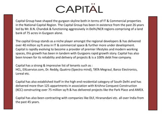CityScape Capital Group@96500l9588, Sector 66, Commercial | PDF