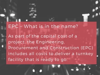 Capital cost estimating – owner’s costs in an EPC project delivery ...