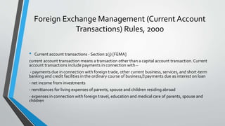 Capital & Current Account FDI PRESENTATION | PPTX