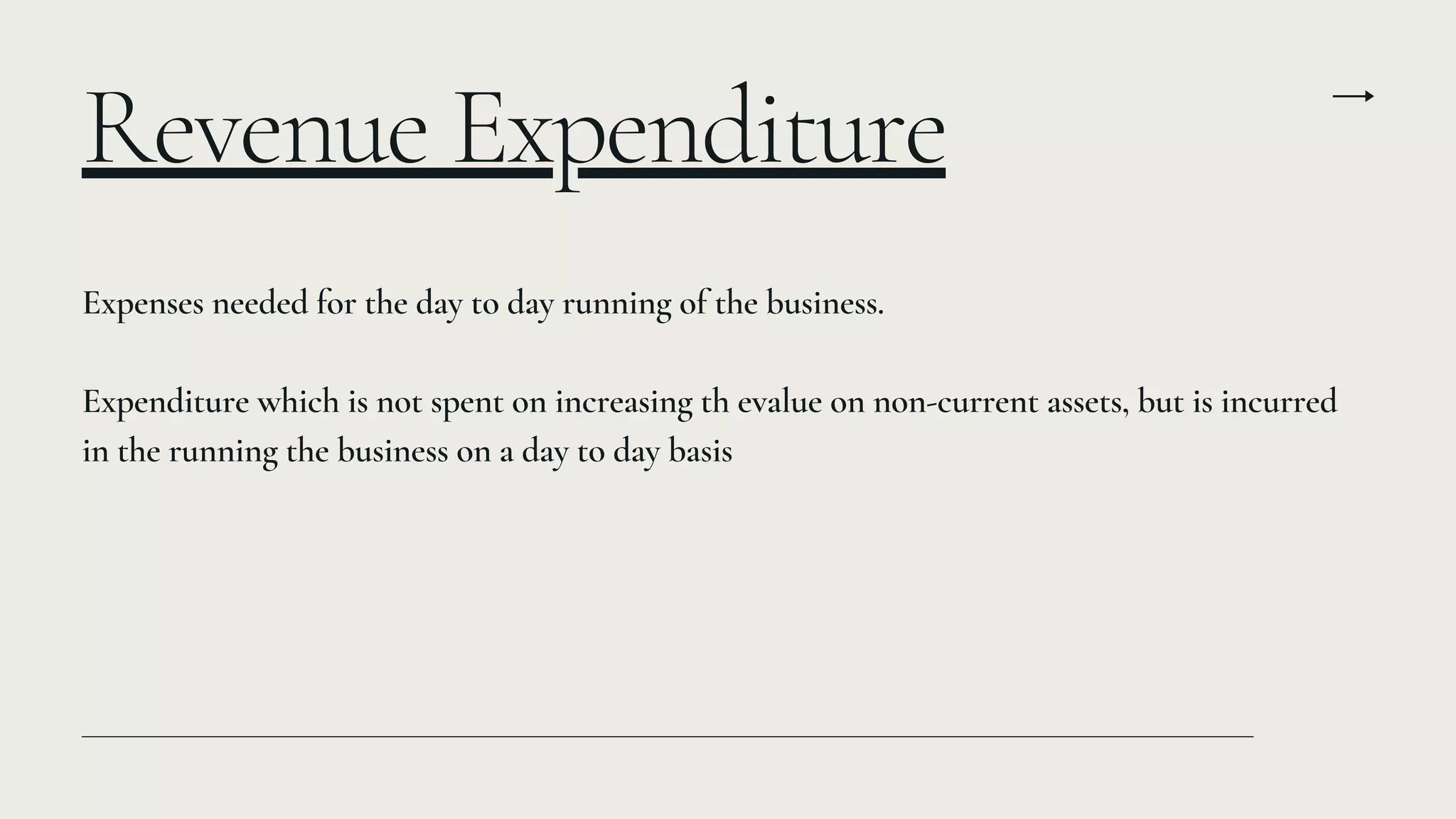 Capital expenditure & Revenue expenditure | PDF