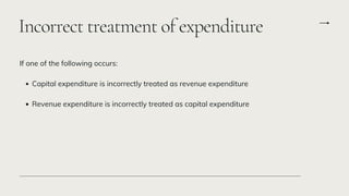 Capital expenditure & Revenue expenditure | PDF