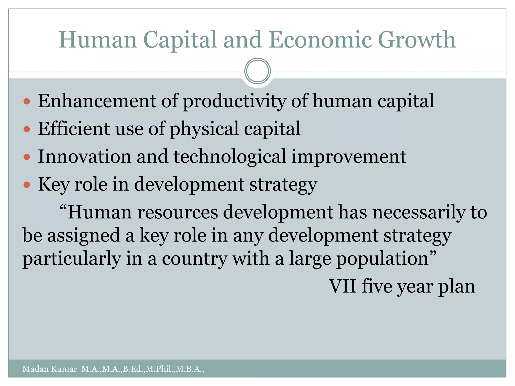 human Capital formation | PPTX