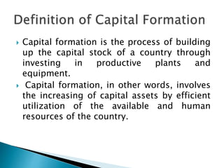 Capital formation its source | PPTX | Business | Business and Finance