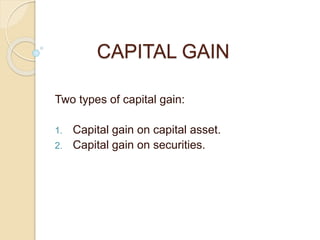 Capital gain | PPTX