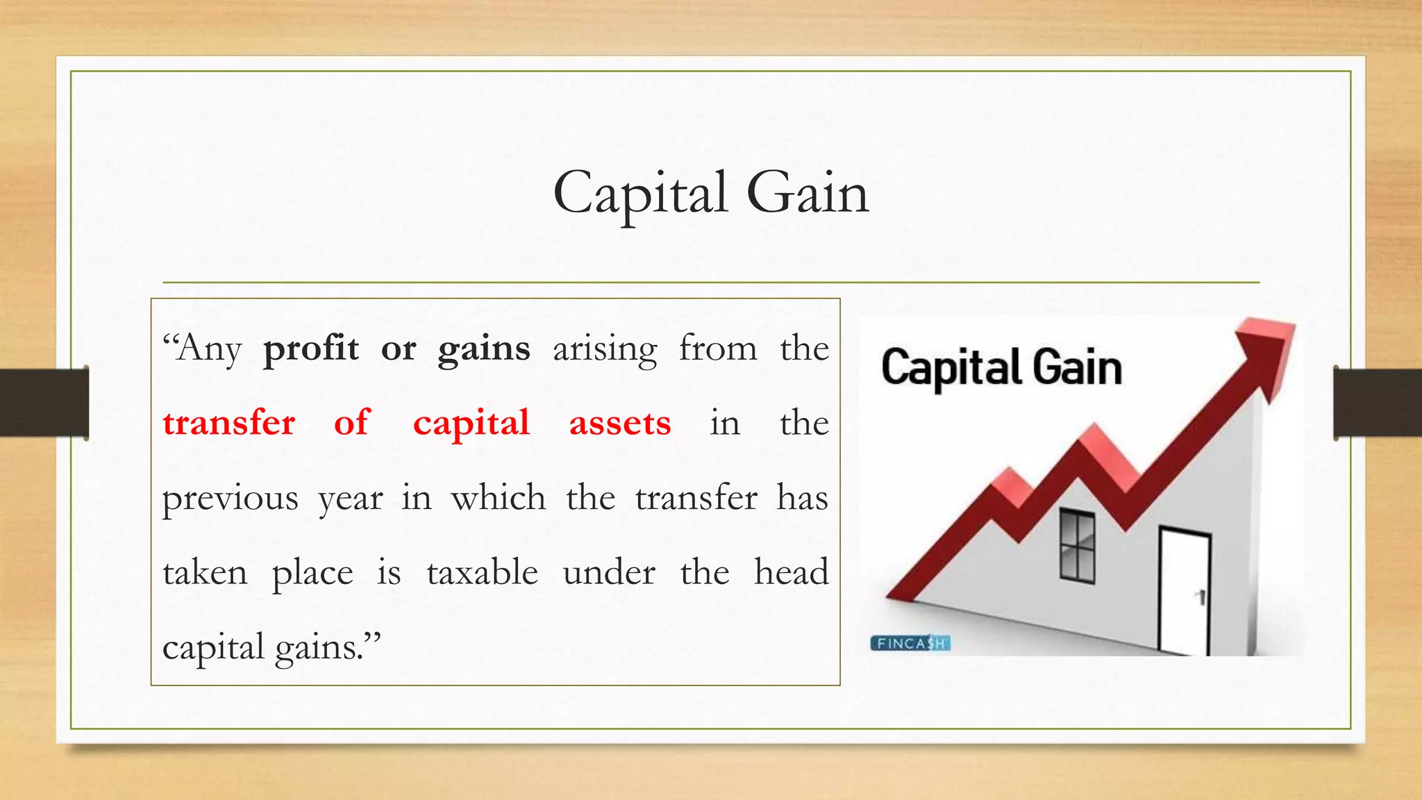Capital gain | PPTX