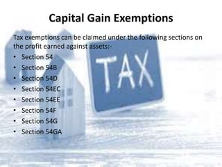 Capital Gain Deduction.pptx | Stocks and Bonds | Personal Investing