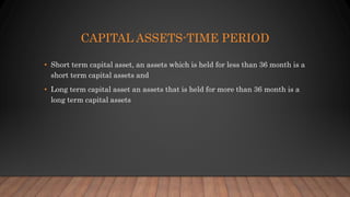 CAPITAL GAINS tax under taxation 1961.pptx