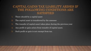 CAPITAL GAINS tax under taxation 1961.pptx