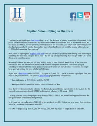 Capital Gains Taxes | PDF