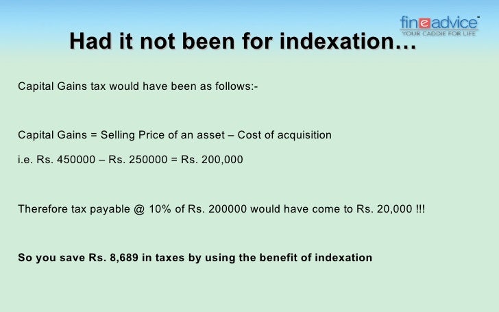 Capital Gains and Indexation