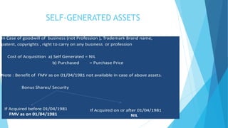 Capital gain (types of capital assets) | PPT