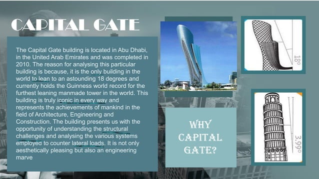 CAPITAL GATE CASE STUDY -regional case study.pdf | Civil Engineering ...