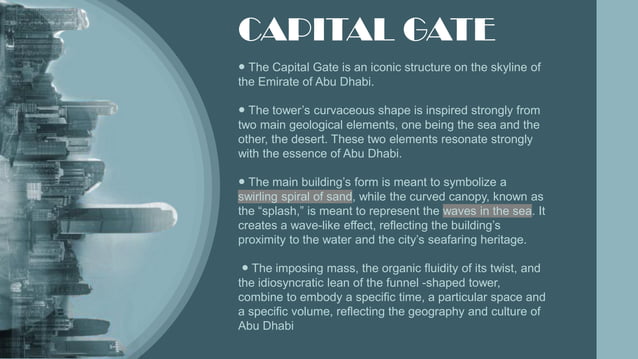 CAPITAL GATE CASE STUDY -regional case study.pdf | Civil Engineering ...