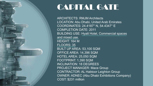CAPITAL GATE CASE STUDY -regional case study.pdf | Civil Engineering ...