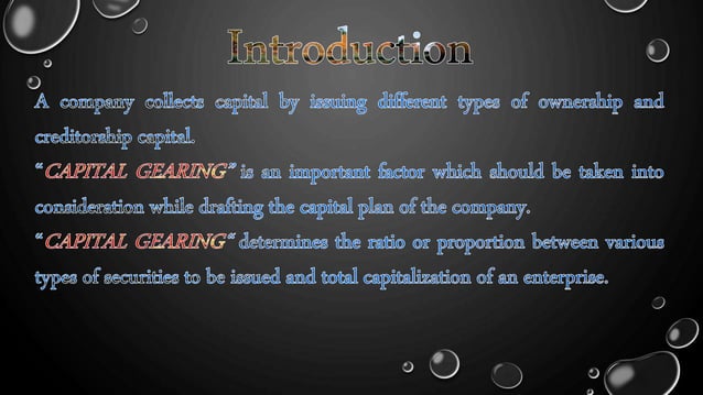 Capital Gearing | PPTX
