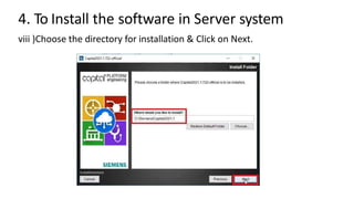 Capital software installation procedure | PDF