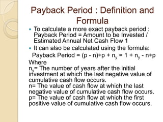 Capital Investment And Budgeting | PPT
