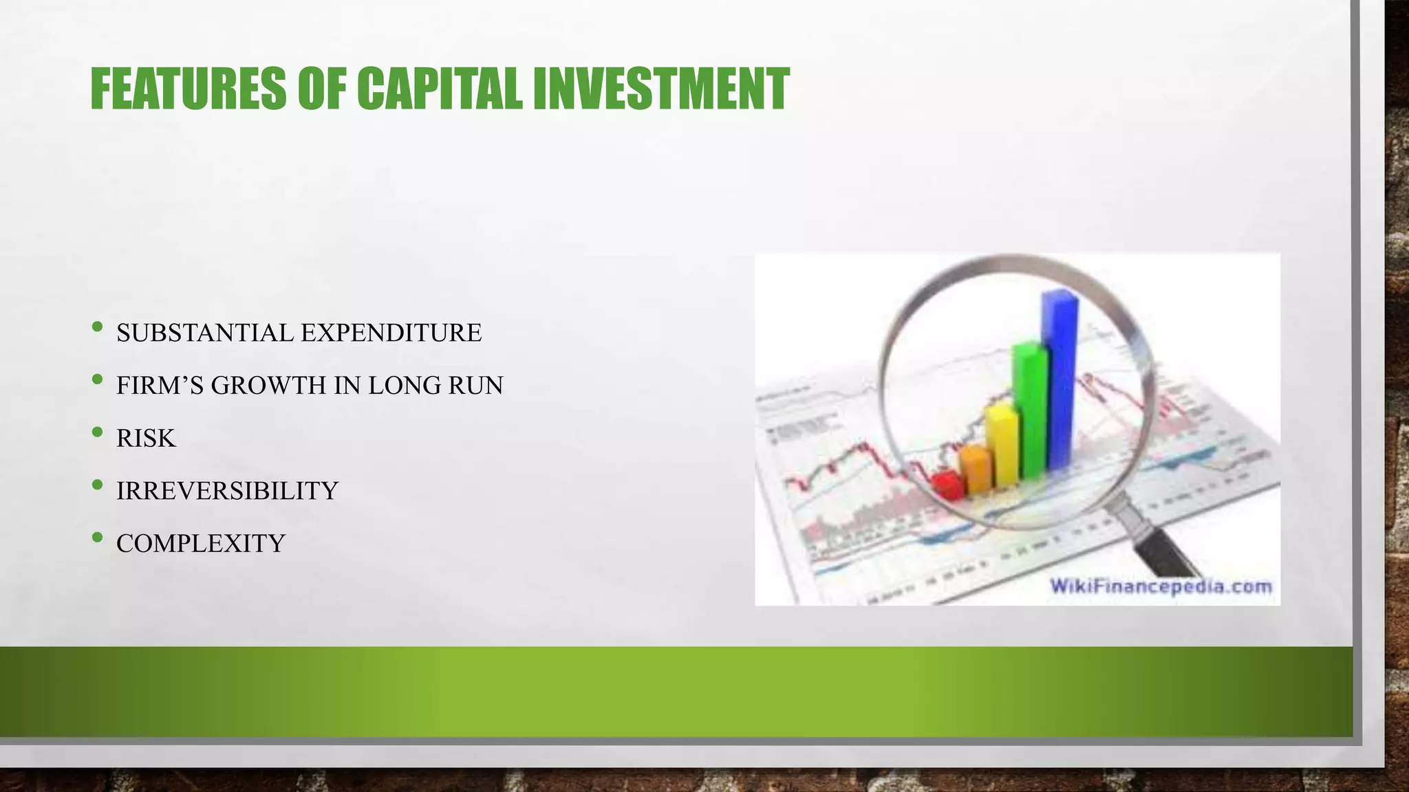 CAPITAL INVESTMENT DECISION | PPTX