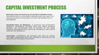 CAPITAL INVESTMENT DECISION | PPTX
