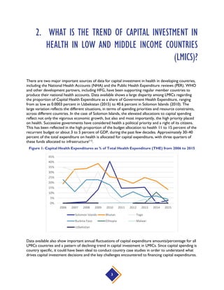 Capital Investment in Health Systems: What is the latest thinking? | PDF