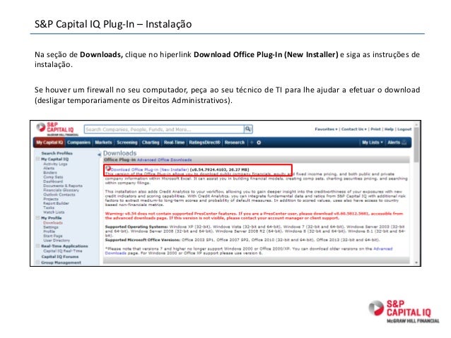Capital iq plug in - lioidaho