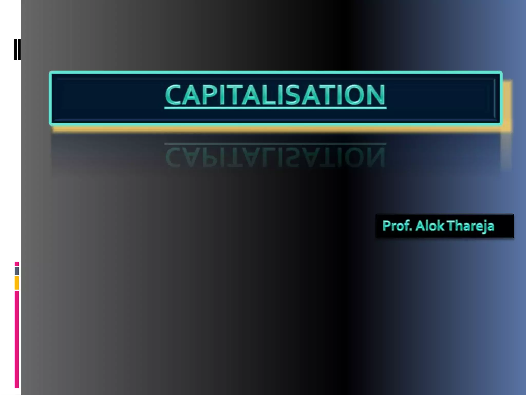 Capitalisation | PPT