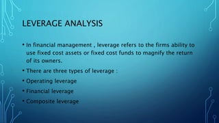 Capitalisation, capital structure and leverage analysis.pptx module 3 | PPT