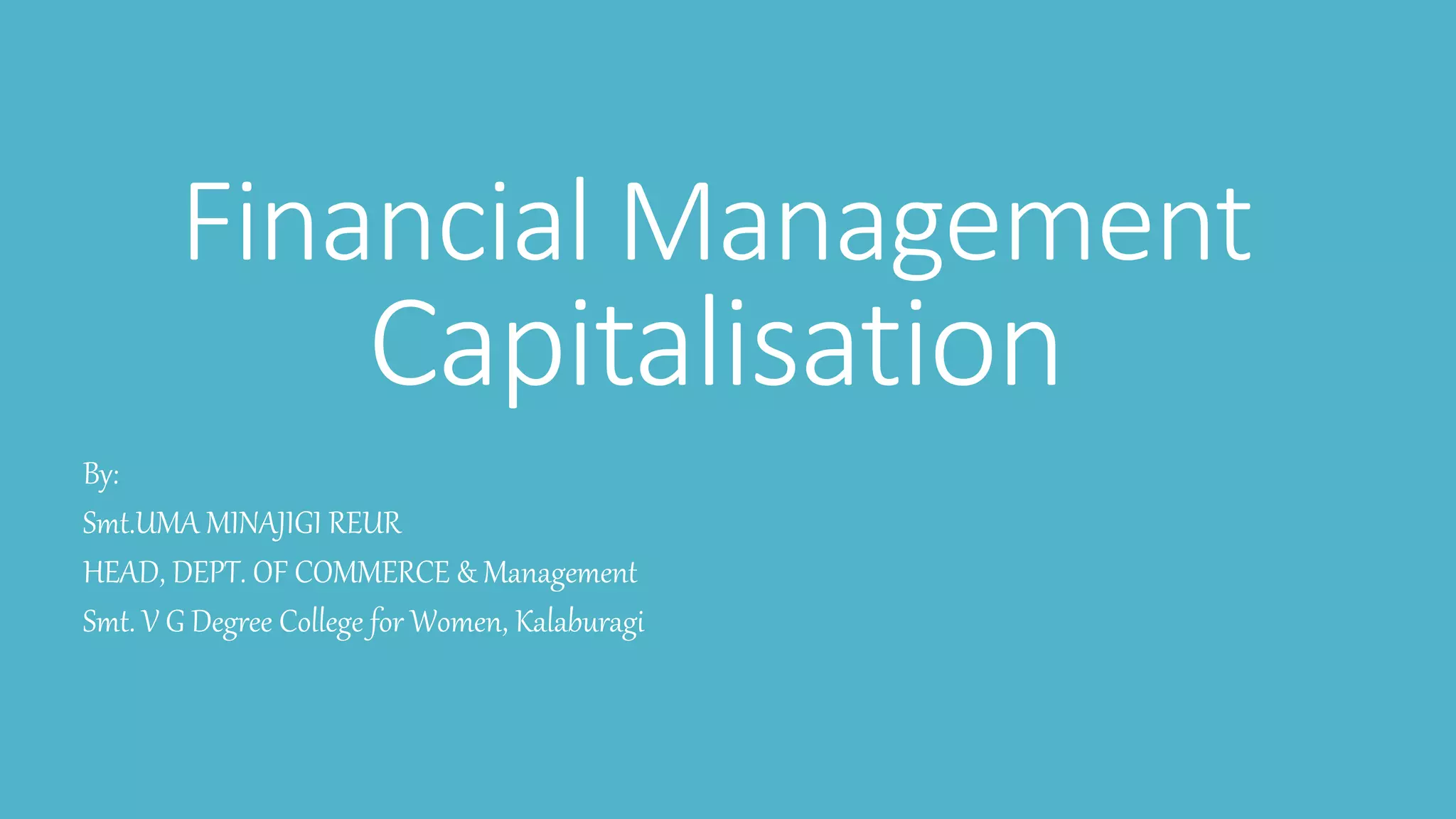 Capitalisation Solved Question Papers (KSAWU)- 2018 -2019 | PPT