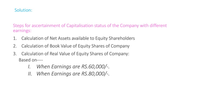 Capitalisation Solved Question Papers (KSAWU)- 2018 -2019 | PPT