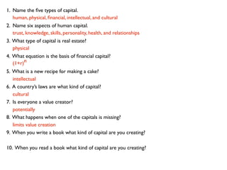 Creating Value with the Five Capitals | PDF
