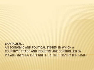 Capitalism | PPTX
