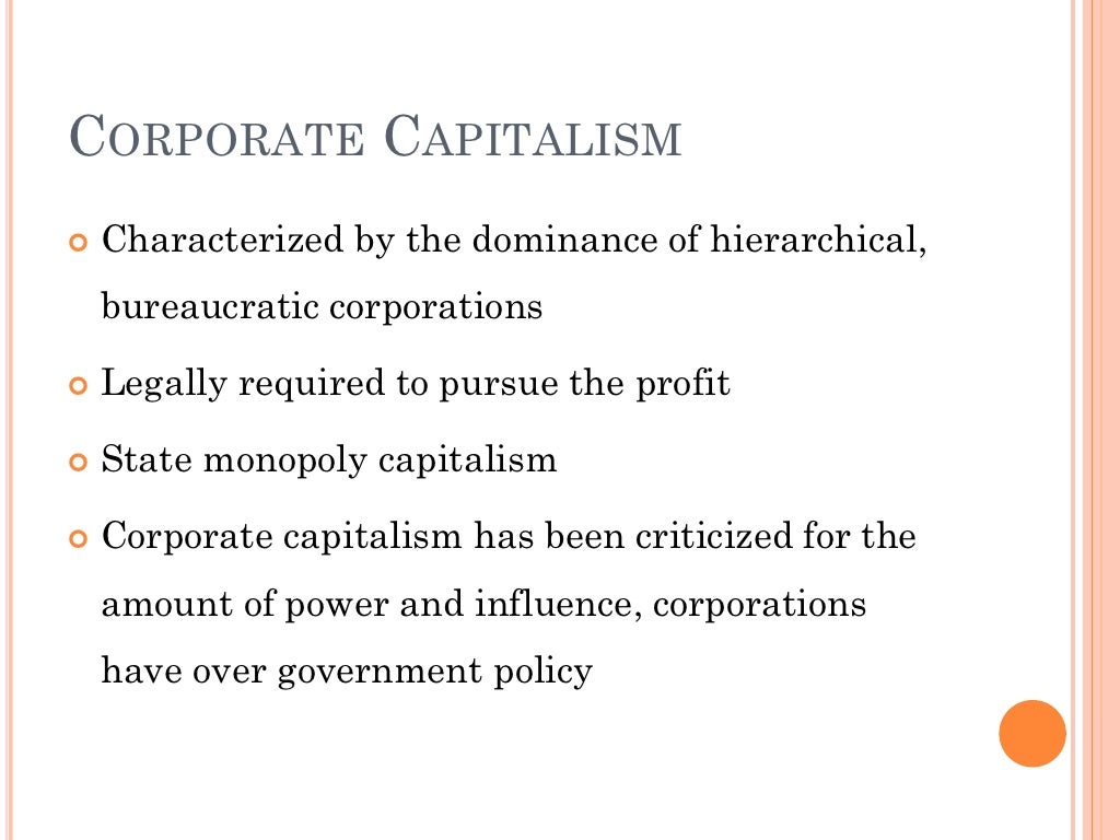 Capitalism Definition
