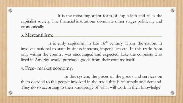 Capitalism | PPTX | Economy | Business and Finance