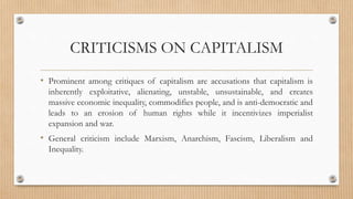 Capitalism | PPTX
