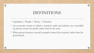 Capitalism | PPTX