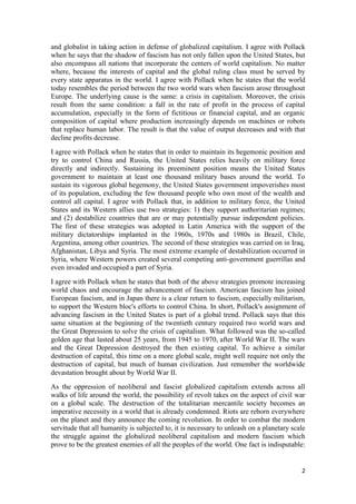 Capitalism and global fascism | PDF