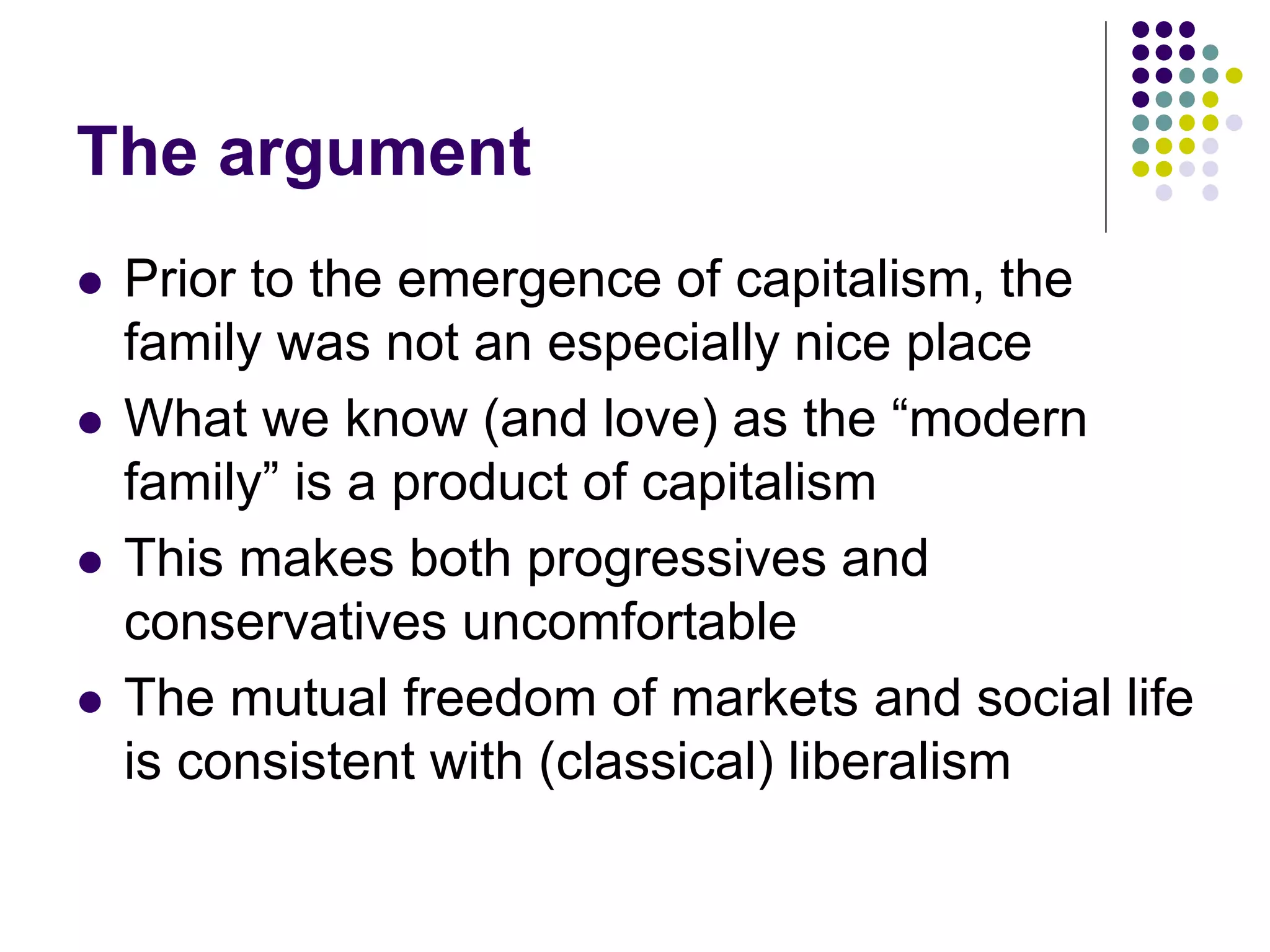 CEQLS: Capitalism and the family | PPTX
