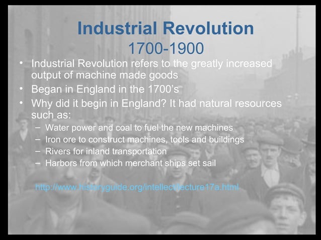 Capitalism and the industrial revolution | PPT